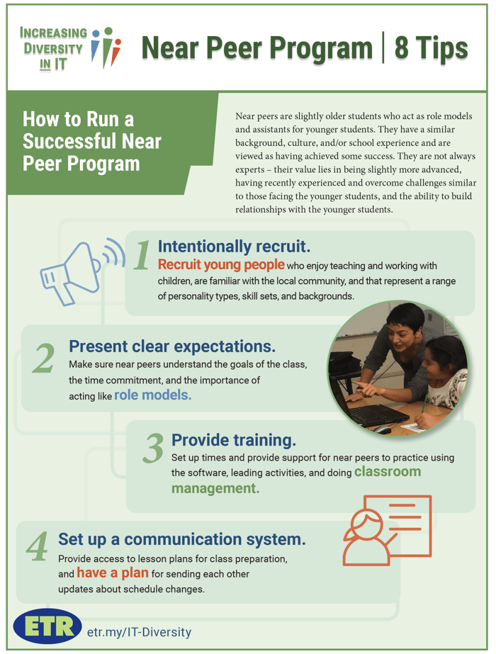 How to Run a Successful Near Peer Program